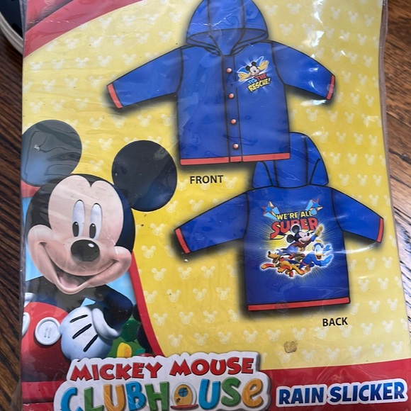 Disney | Other | Mickey Mouse Disney Brand Raincoat For Little Kids ...